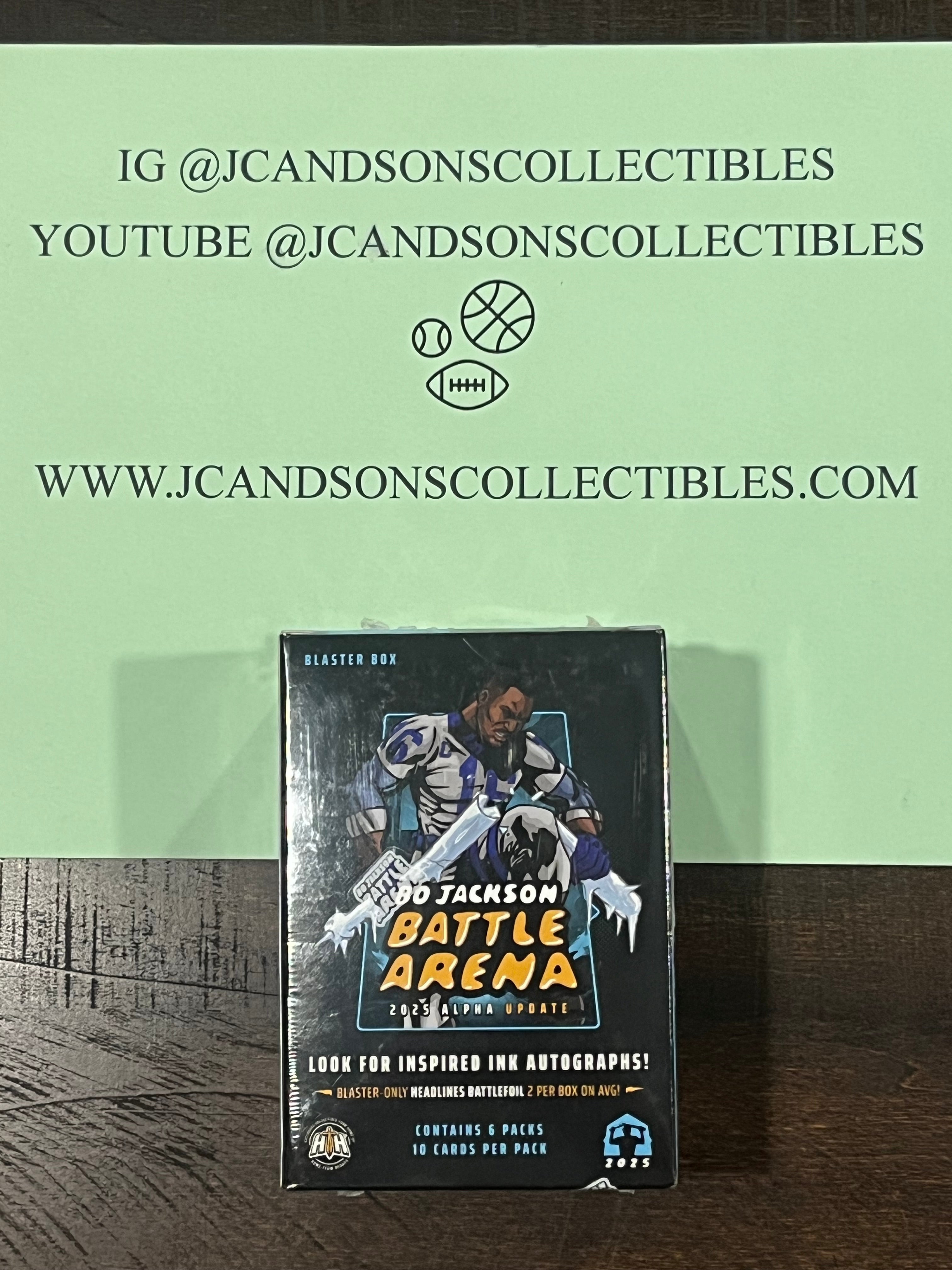 2025 Bo Jackson Battle Arena Alpha Update Trading Card Blaster Box – JC ...